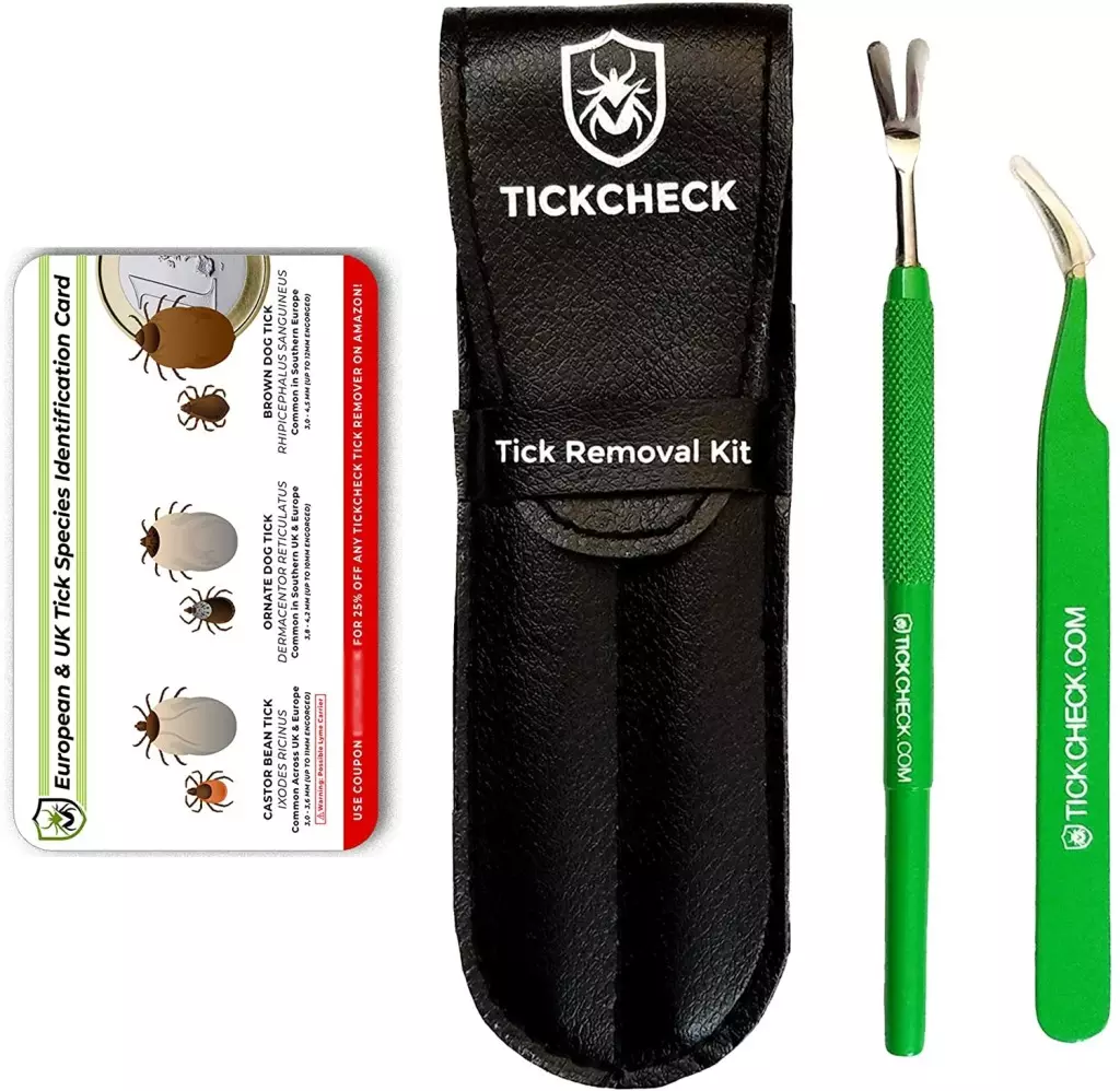 TickCheck Tick Remover Kit, טיקק באַזייַטיקונג מכשירים