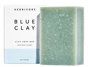 Натуральное очищающее мыло с голубой глиной Herbivore