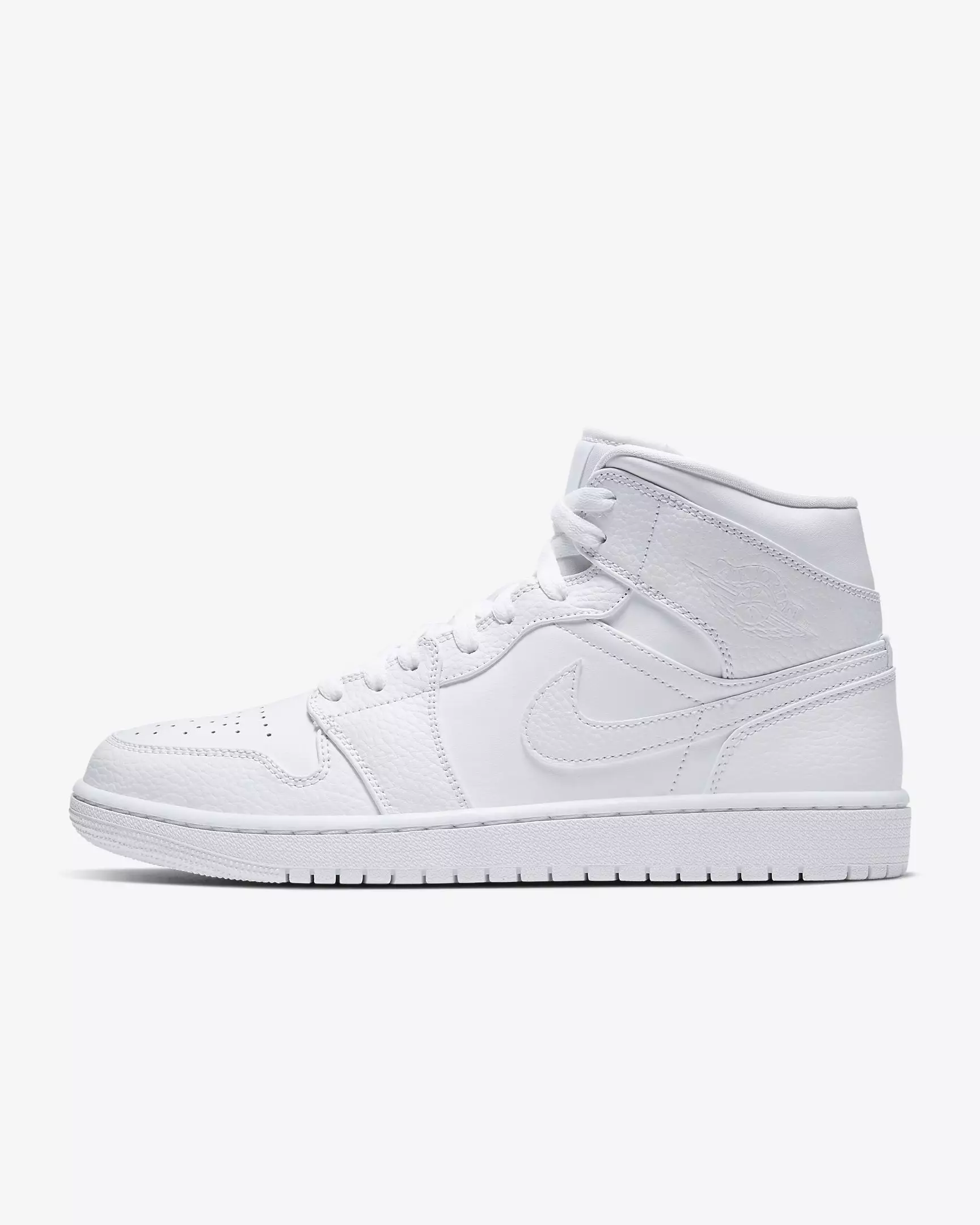 Nike Air Jordan 1 وسط سفید میں