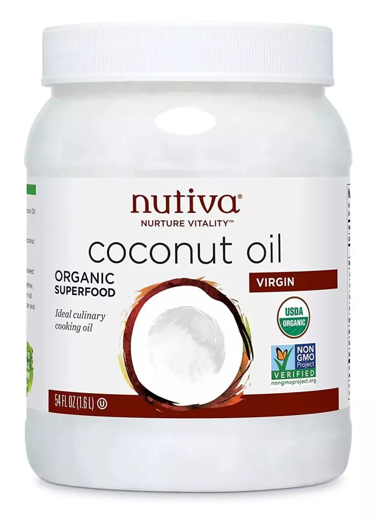 Nutivino organsko deviško kokosovo olje, najboljša olja za obnohtno kožico