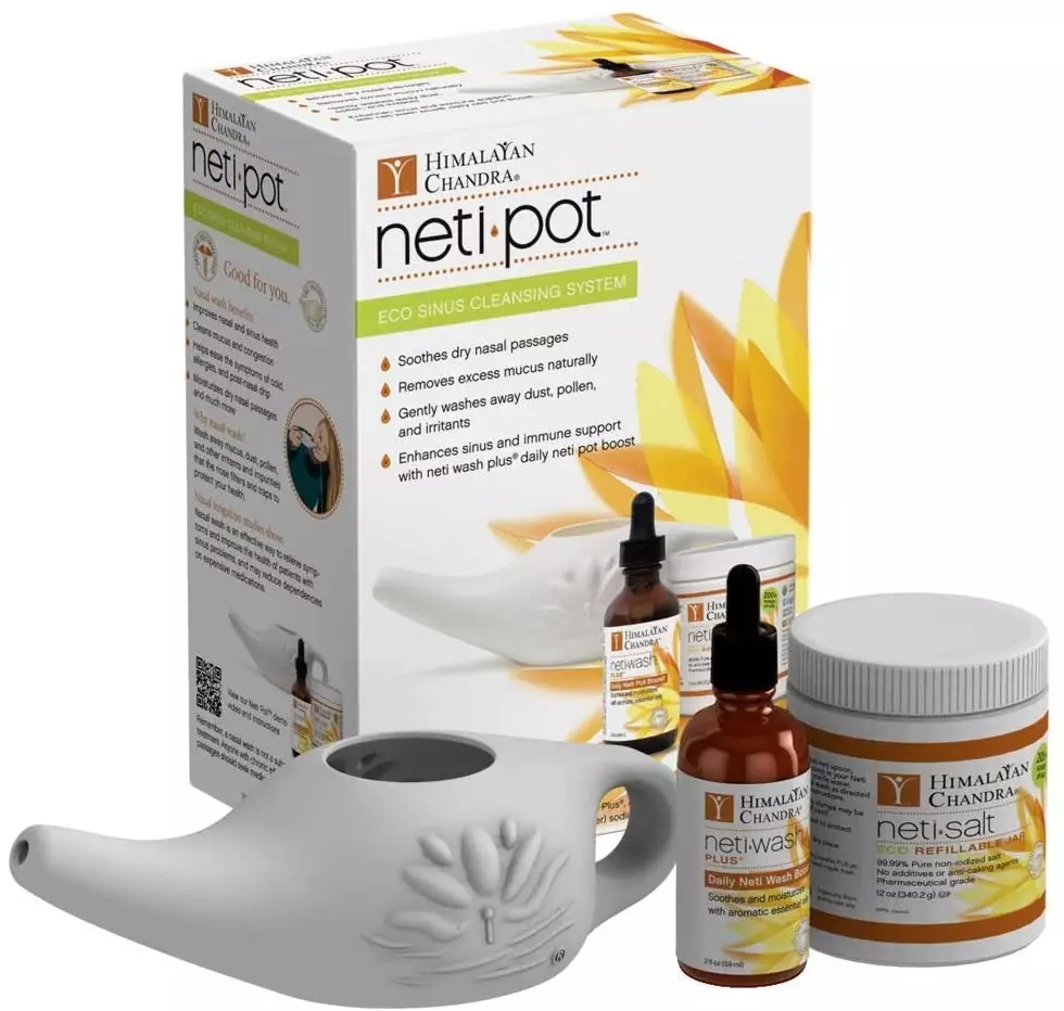 Himalayan Chandra ECO Neti Pot Complete System Cleansing System Kit