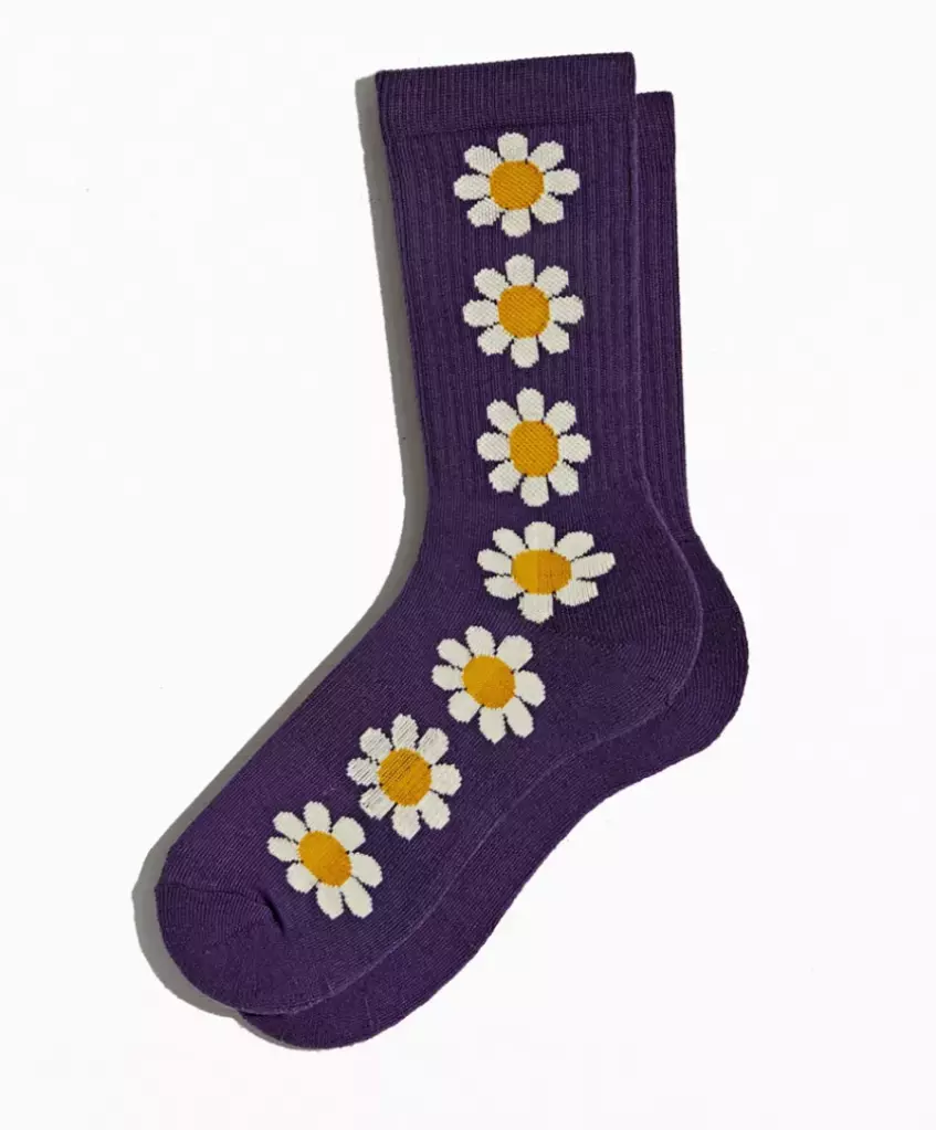 Sunflower Crew Sock නැවත කරන්න