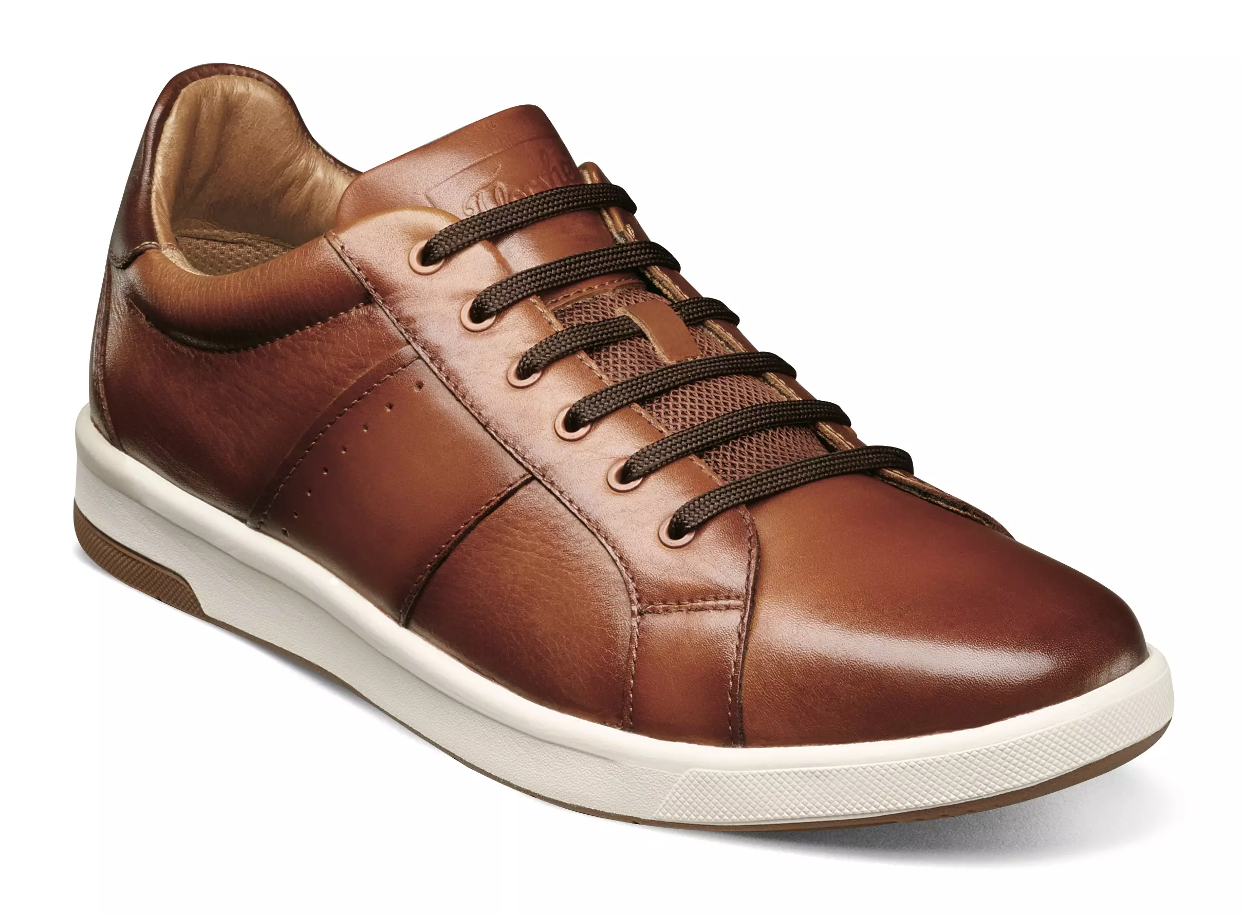 Florsheim-Crossover-Lace-Toe-Sneaker berwarna coklat