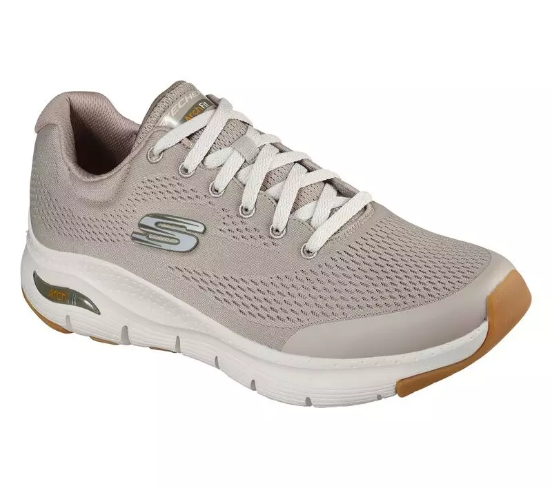 Skechers-Arch-Fit-Sapato em bege