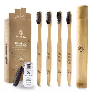 aħjar bambu toothbrush greenzla