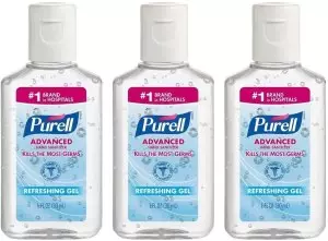 purell усъвършенстван дезинфектант за ръце, чанта за фитнес