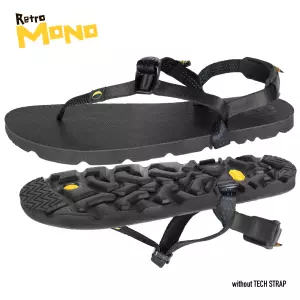 sandal luna retro mono, sepatu lari kaki