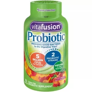 Vitafusion Probijotiċi Gummies, 70 Count għall-Irġiel