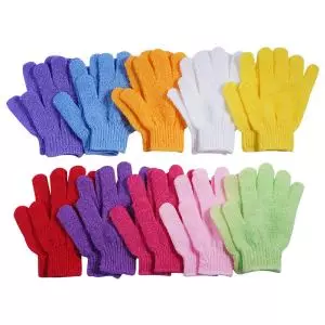 разноцветные отшелушивающие перчатки