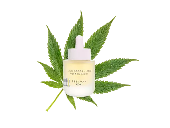 Beekman 1802 Mëllech Drëpsen + CBD High & Dréchent Gesiicht Oil