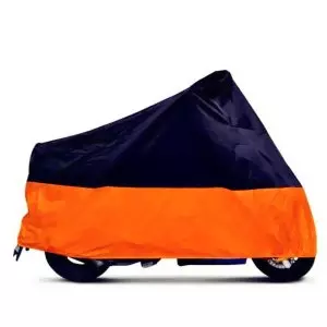 Toket Black and Orange Waterproof Sun Motorcycle Cover