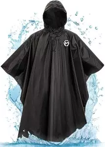 Foxelli Hooded Rain Poncho