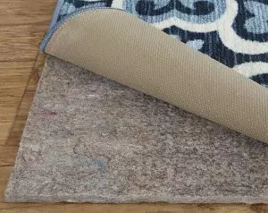 莫霍克家用毛氈橡膠全表面防滑地毯墊