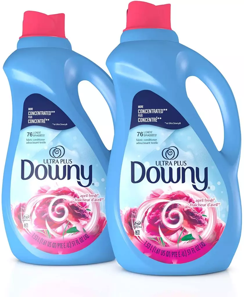 Downy Ultra Plus Liquid Laundry Fabric Softener, zoo tshaj plaws ntaub softeners