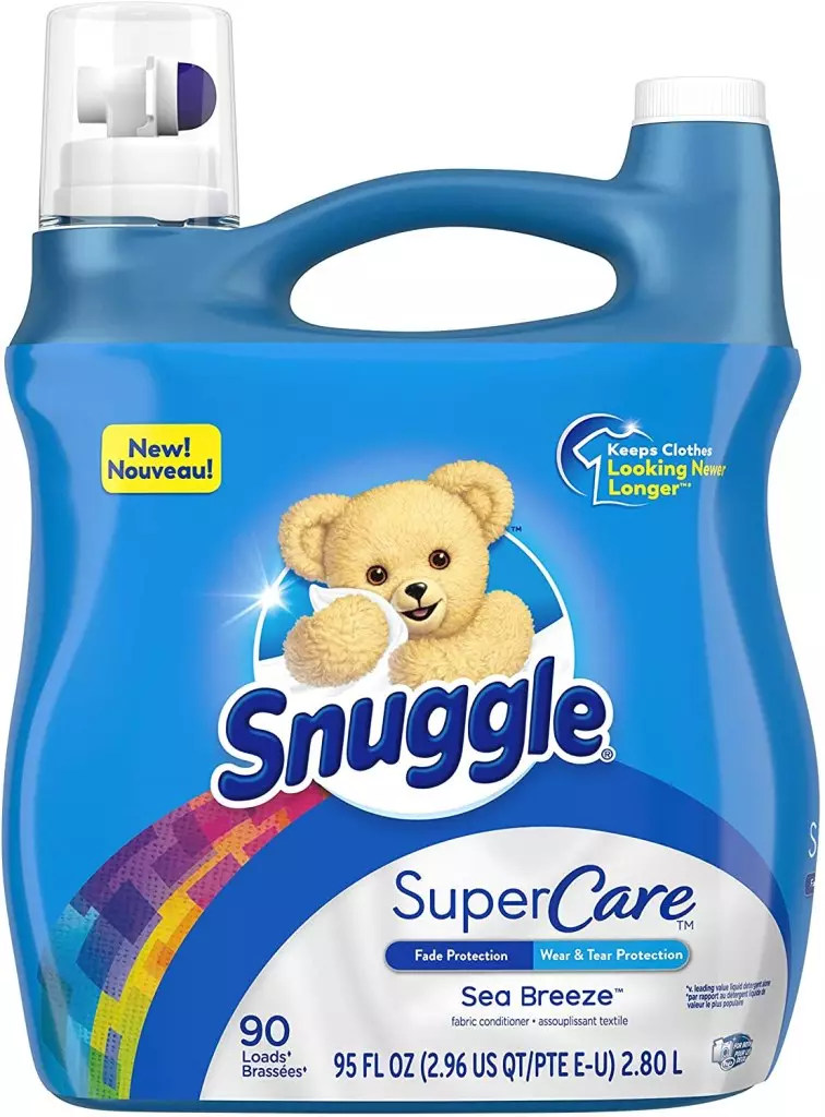 Snuggle SuperCare લિક્વિડ ફેબ્રિક સોફ્ટનર, શ્રેષ્ઠ ફેબ્રિક સોફ્ટનર