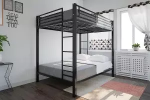 Łóżko piętrowe z pełnego metalu DHP