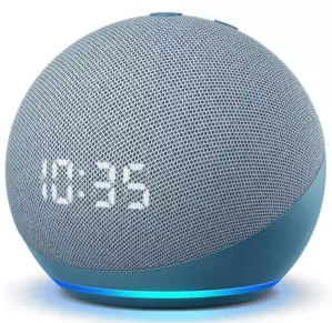 Amazon Echo Dot kun Horloĝo inteligenta vekhorloĝo