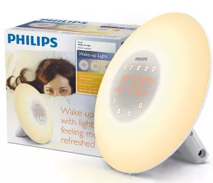 Philips SmartSleep וועקן-אַרויף ליכט טעראַפּיע שרעק