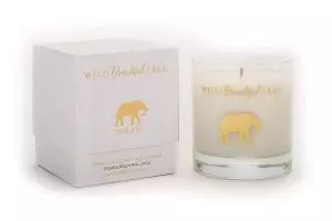 Organska aromaterapijska svijeća Wild Beautiful, besplatna lavanda i vanilija