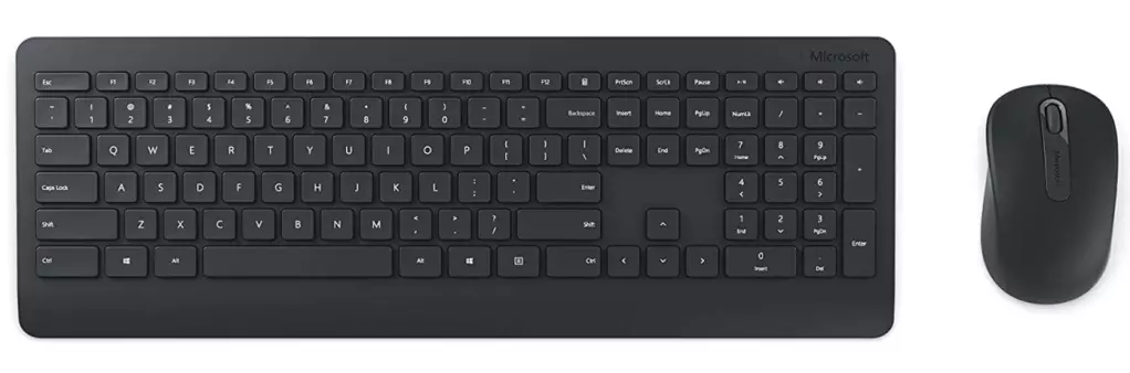 Комбинация от безжична мишка и клавиатура на Microsoft