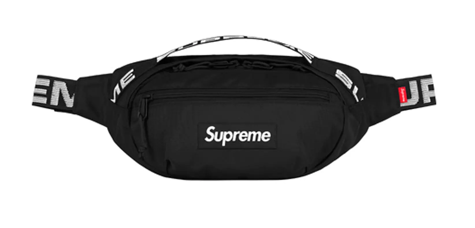 Чорна поясна сумка Supreme