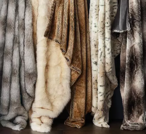 Luxusní deka z umělé kožešiny