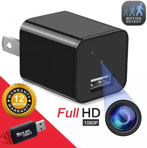 Tusionwin Wall Charger Hidden Camera