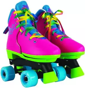 Jojo Siwa Circle Society Rainbow Roller Skates, ດີທີ່ສຸດສຳລັບເດັກນ້ອຍທີ່ຫ້າວຫັນ