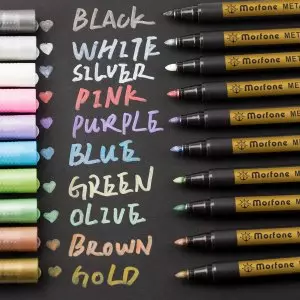 Morfone Metallic Marker Pens