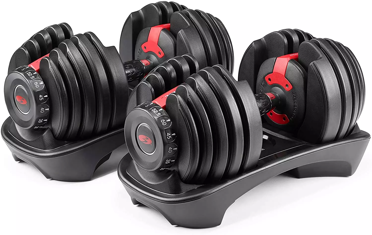 Bowflex SelectTech 552 ချိန်ညှိနိုင်သော Dumbbells အစုံ၊ အကောင်းဆုံးအလေးချိန်အစုံများ