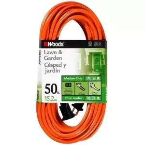 50 stop. 16/2 SJTW venkovní lehký prodlužovací kabel