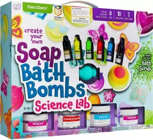 Kit de fabricação de sabonete e bomba de banho Dan & Darci para crianças