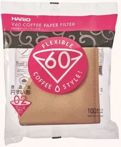 Popierinis kavos filtras Hario V60