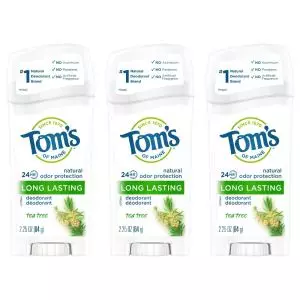 Tom's of Maine deodorant asilia, kiondoa harufu cha mafuta ya mti wa chai, faida za mafuta ya mti wa chai