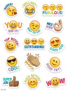 Иҗади укыту матбугаты Emoji бүләкләү стикерлары