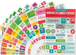 Essentials Month By Month Planner Stickers