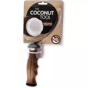 Kokos guraly poslamaýan polatdan kokos etini aýyrmak pyçagy