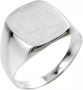 Мушки печатни прстен од 925 сребра