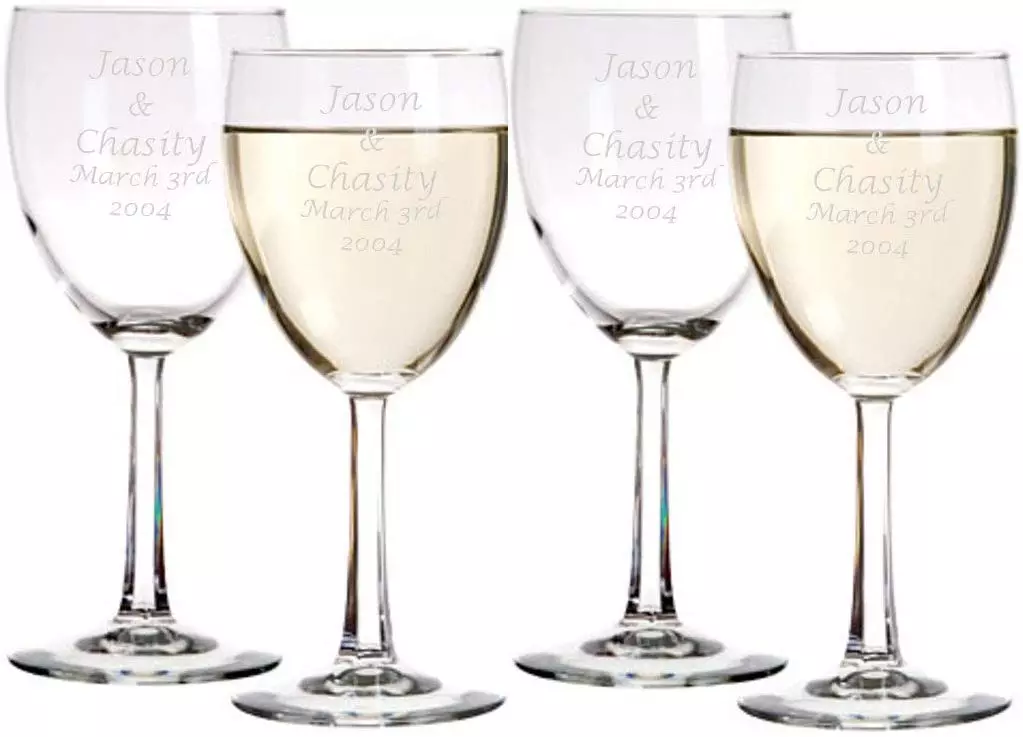 CKB उत्पादन थोक लेजर उत्कीर्ण वाइन चश्मा