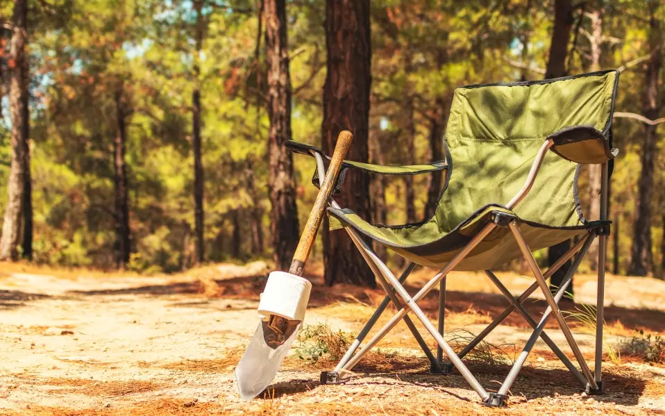 tragbare Campingtoilette