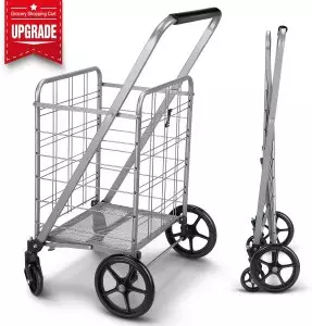 winkeep Grocery Flat Folding Shopping Cart