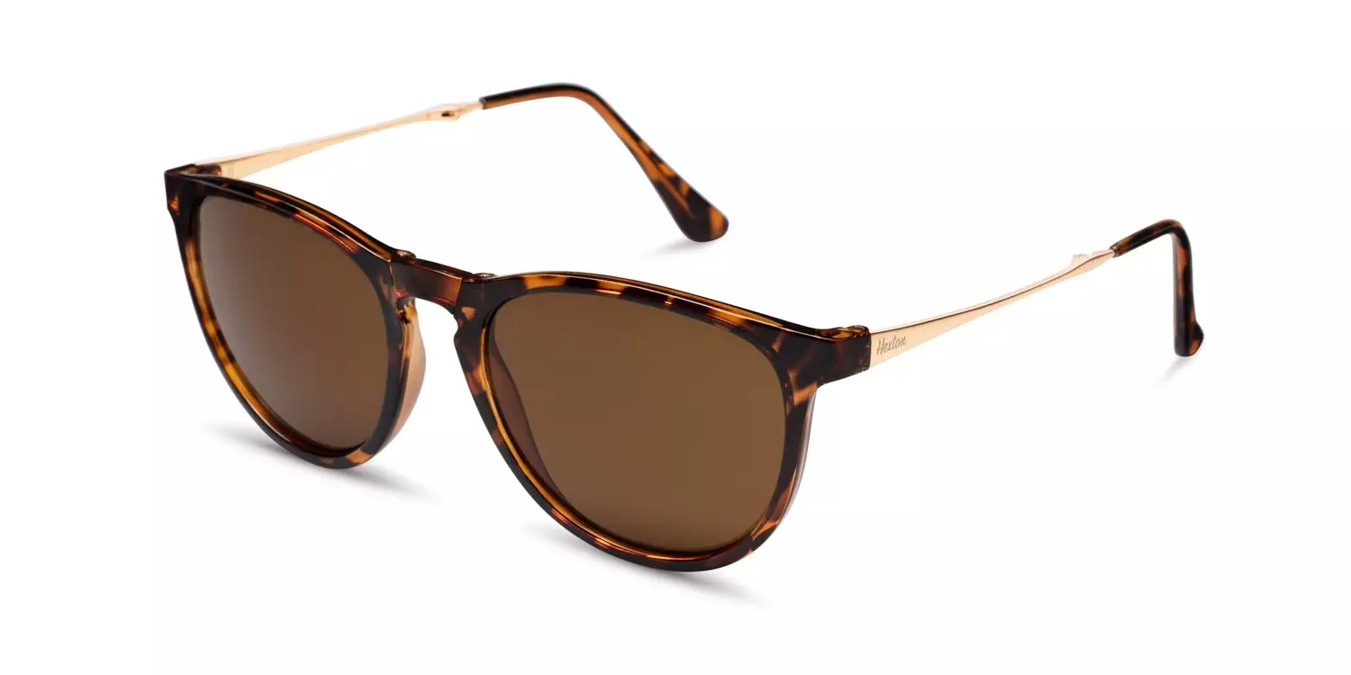 Складні сонцезахисні окуляри Hexton Sloane черепахового кольору