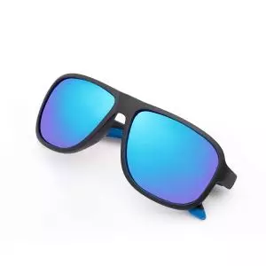 Óculos de sol de aviador matizado azul