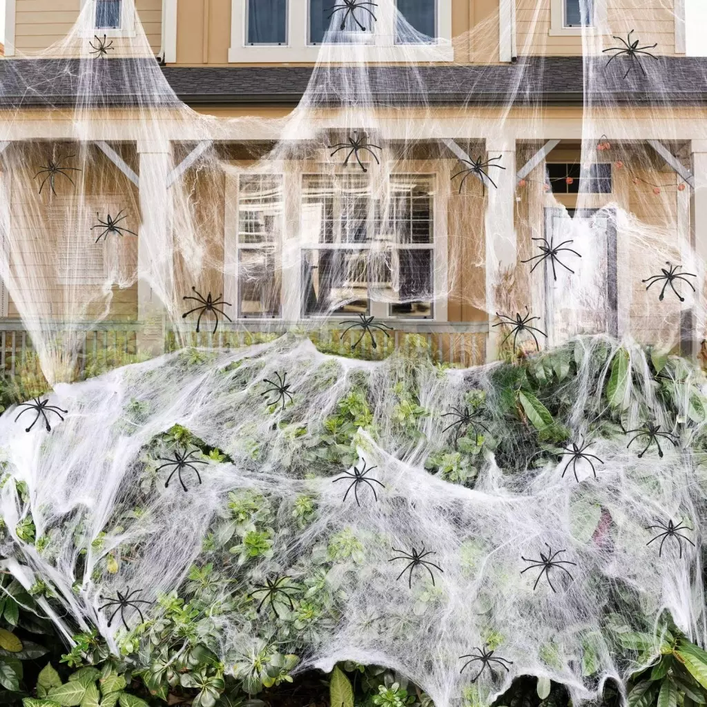 Mga Dekorasyon sa Halloween sa Spider Web