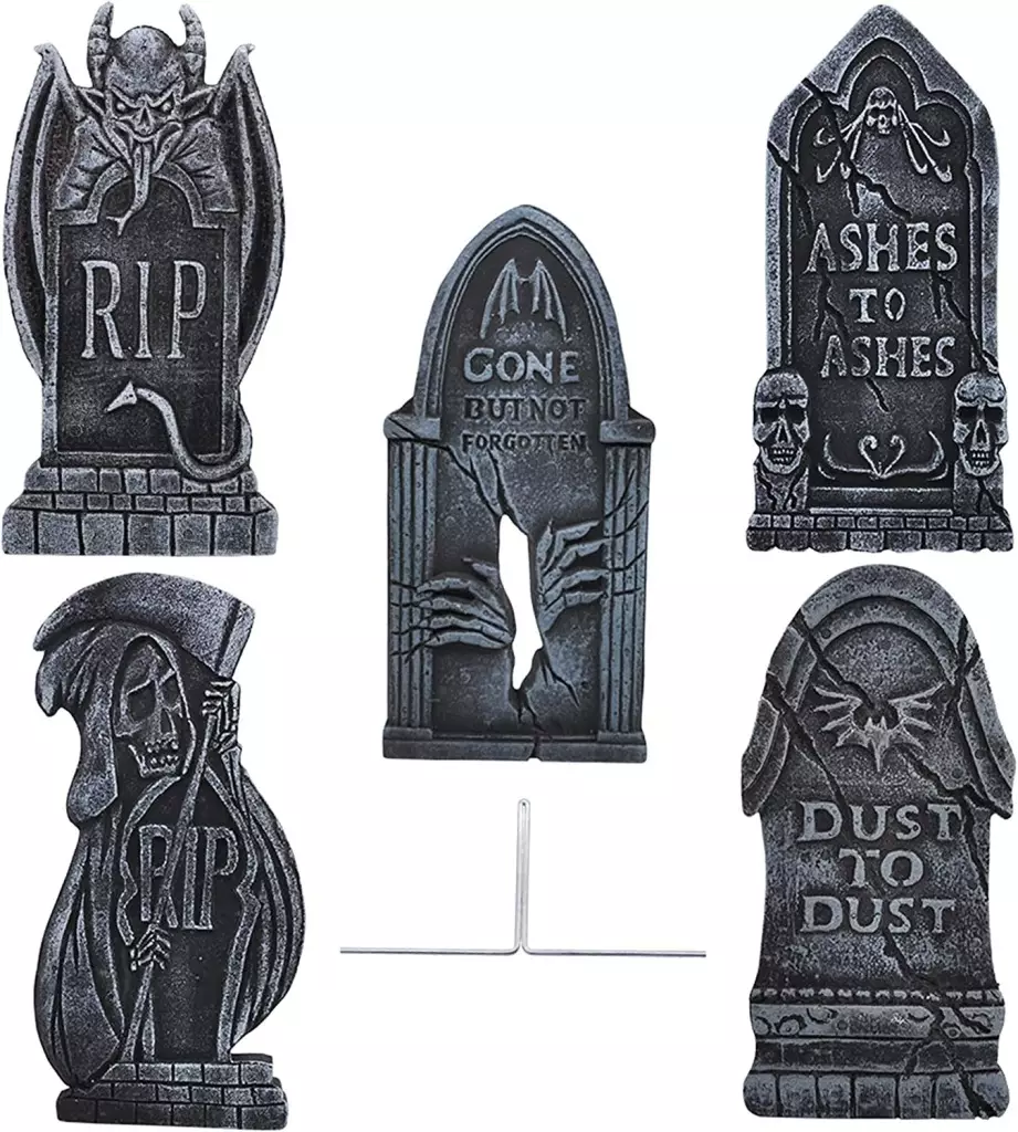 JOYIN 17 โฟมฮาโลวีน RIP Graveyard Tombstones Decorations
