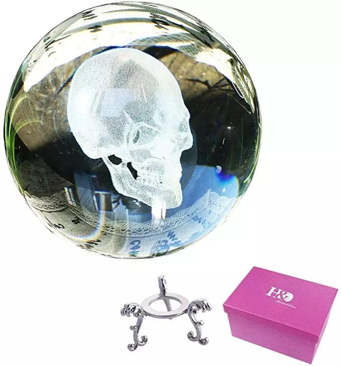 dekorasyon sa halloween skull globe