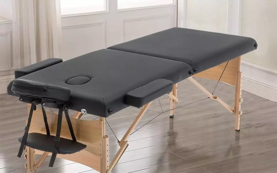 itinatampok na imahe ng portable massage table