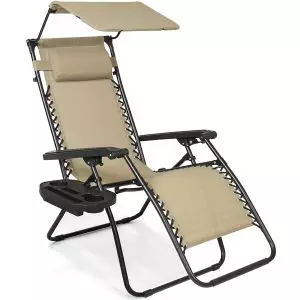 ផលិតផលជម្រើសល្អបំផុត Folding Zero Gravity Recliner Lounge Chair