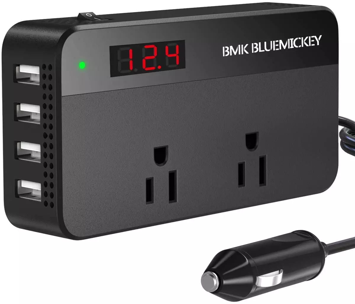 BMK Bluemickey Car Power Inverter mat USB Ports