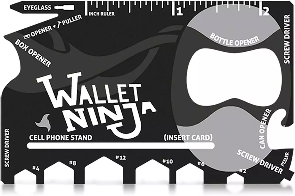 creditcard zak gereedschap portemonnee ninja